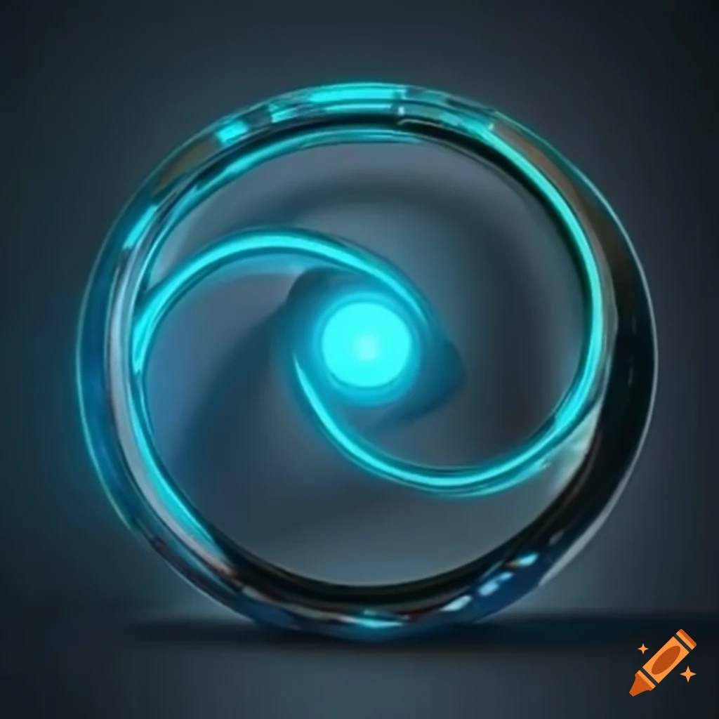 Laser beam emitting from a small ring-shaped portal device on Craiyon