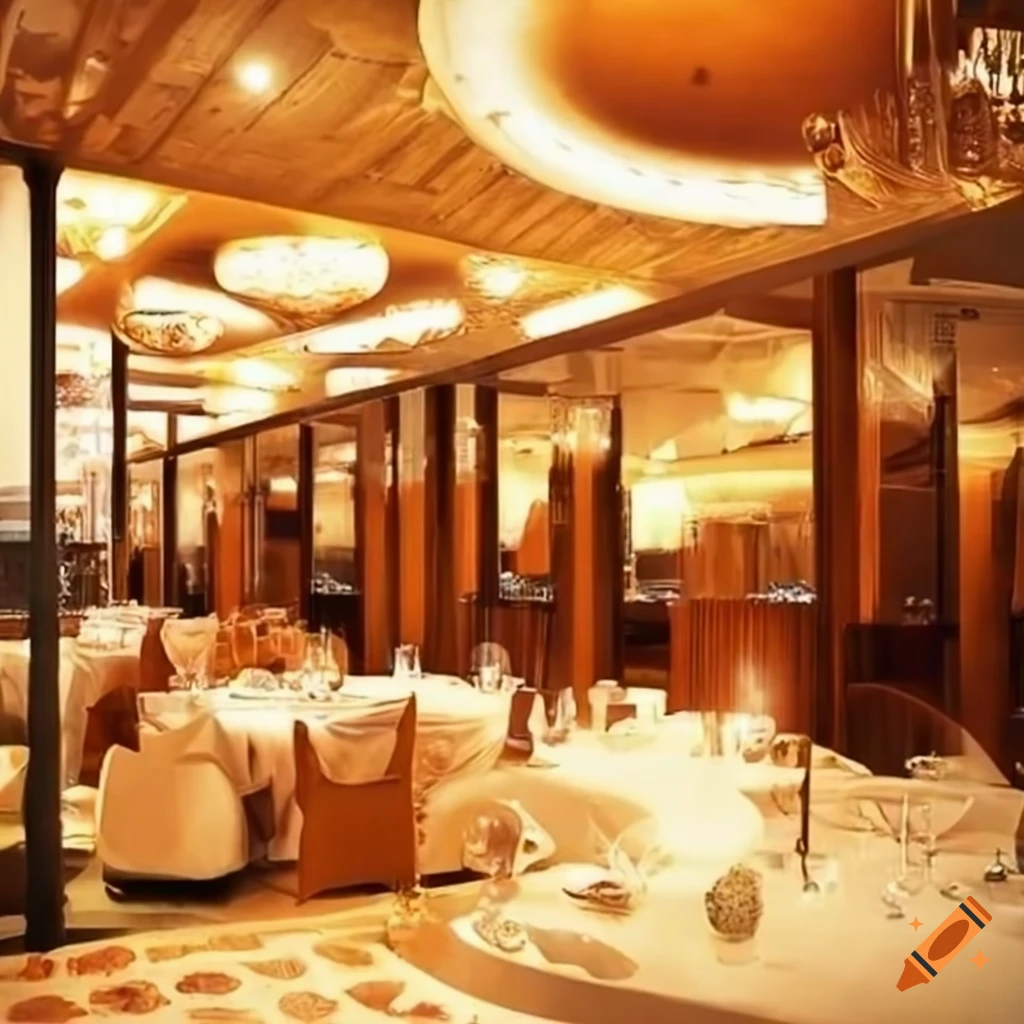 Luxurious five star hotel restaurant on Craiyon