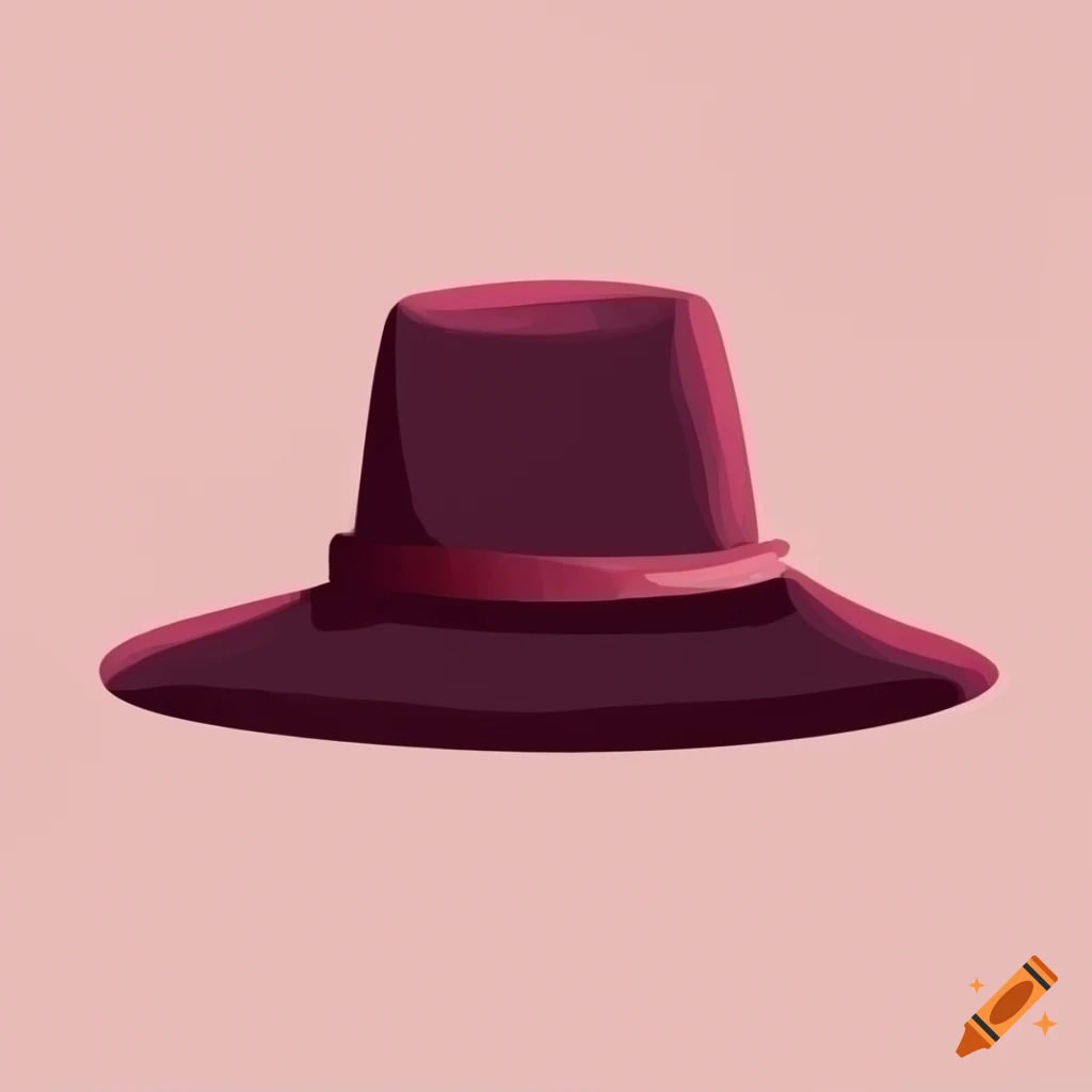 Illustration of a simple hat on Craiyon