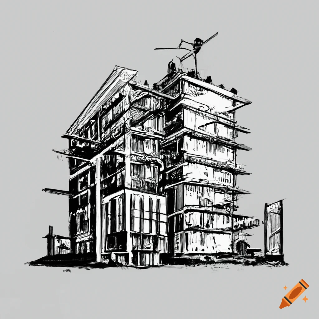 Construction drawing company logo on Craiyon