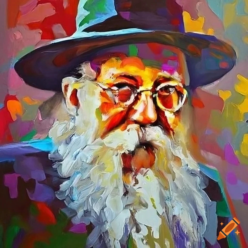 Portrait of lubavitcher rebbe on Craiyon