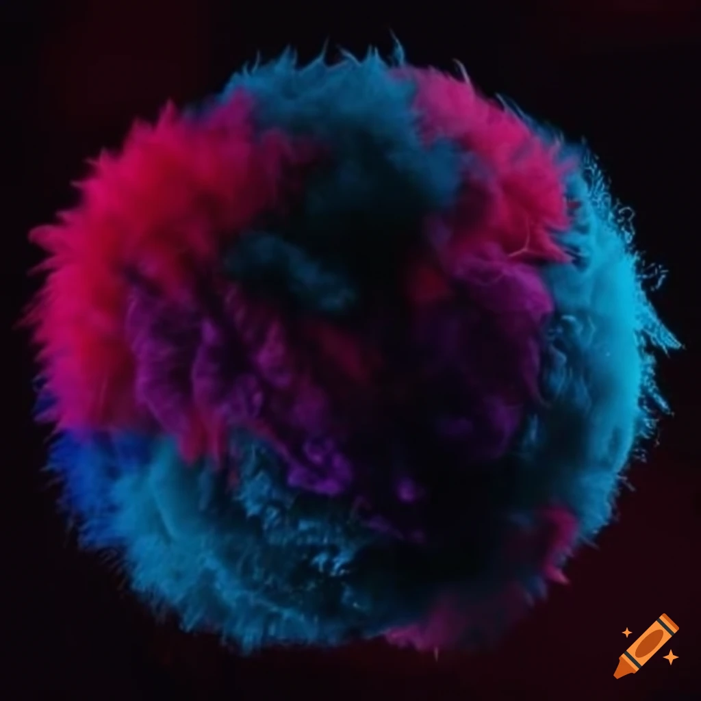 Abstract representation of fuzzy dark matter on Craiyon