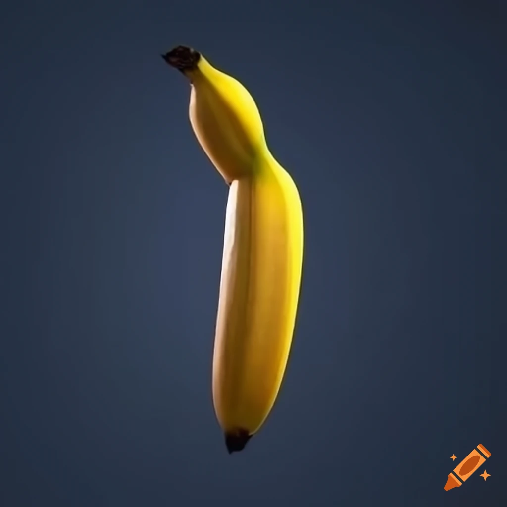 Banana floating in space on Craiyon