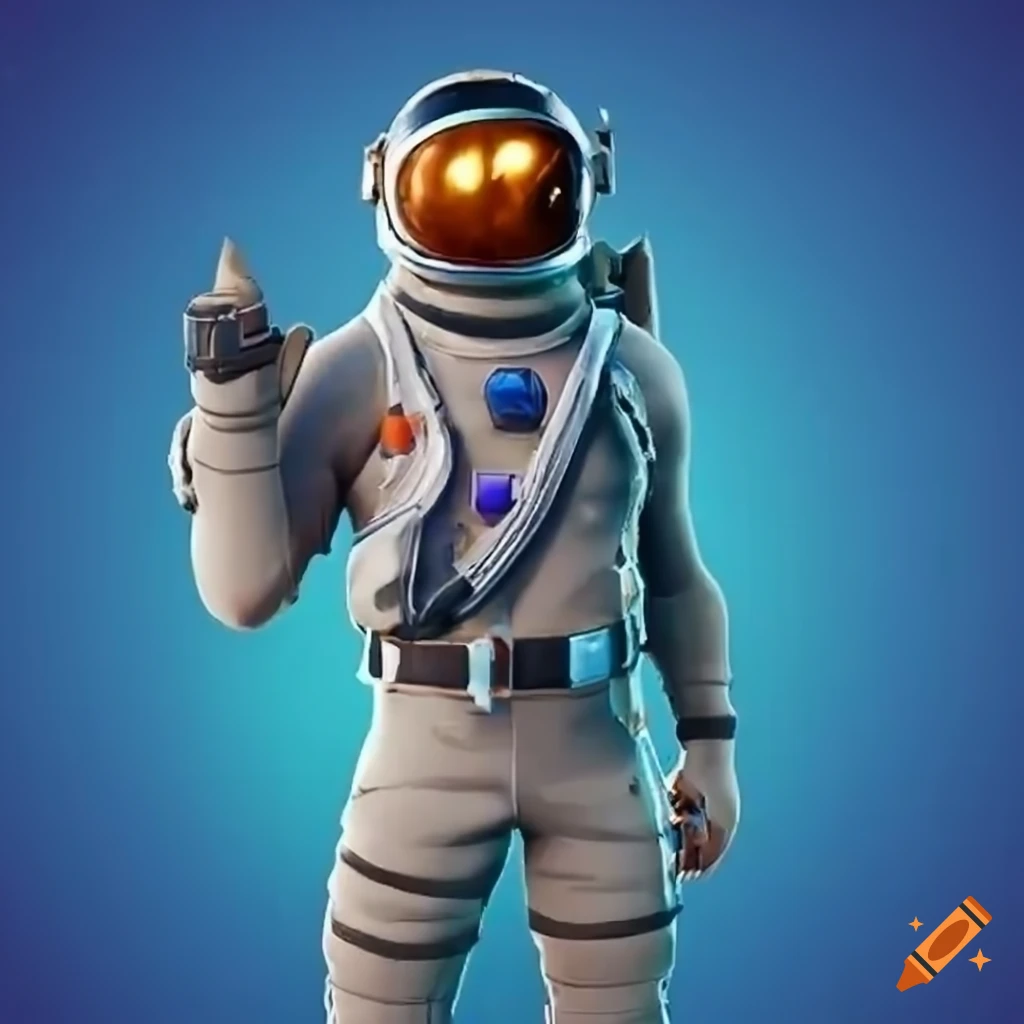 Fortnite space man astronaut flexing on Craiyon