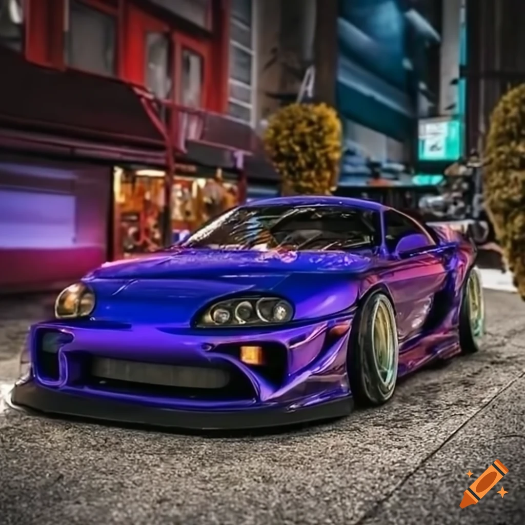 Modified supra car on Craiyon
