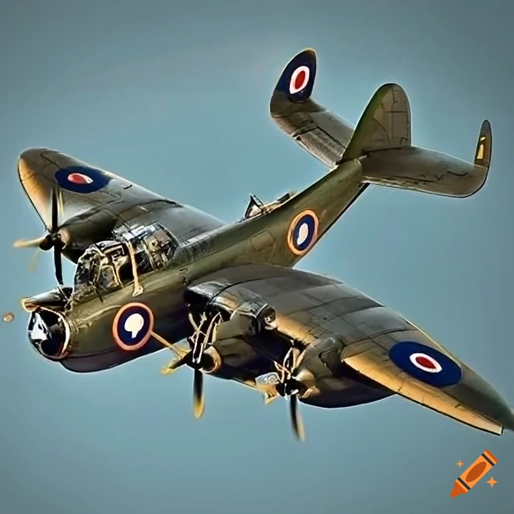 British jet bomber from the 1940s on Craiyon