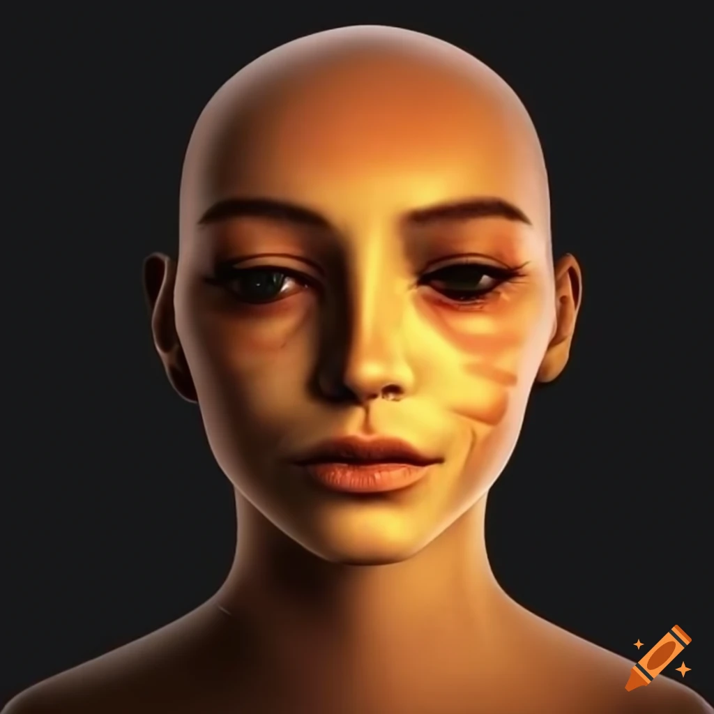 Human face on Craiyon