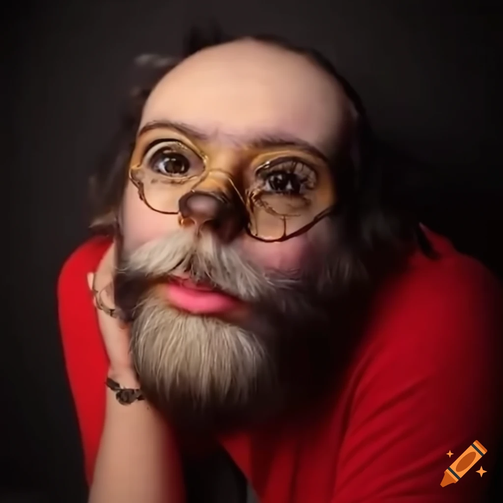 Vaush, a live streamer with a smaller head on Craiyon