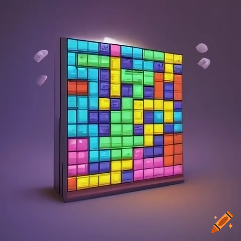 Design pro tetris game on Craiyon