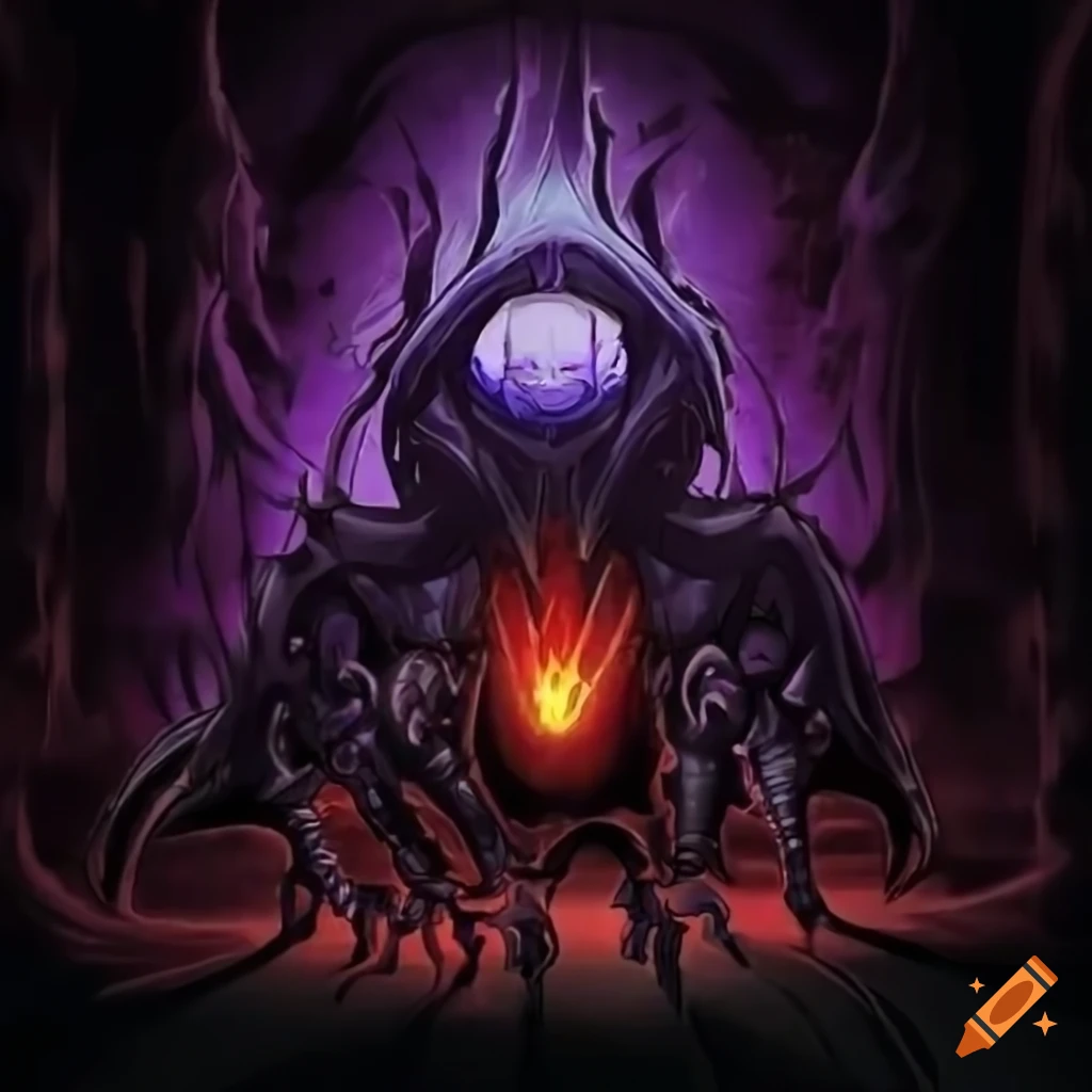 Outer entity invite card from yugioh on Craiyon