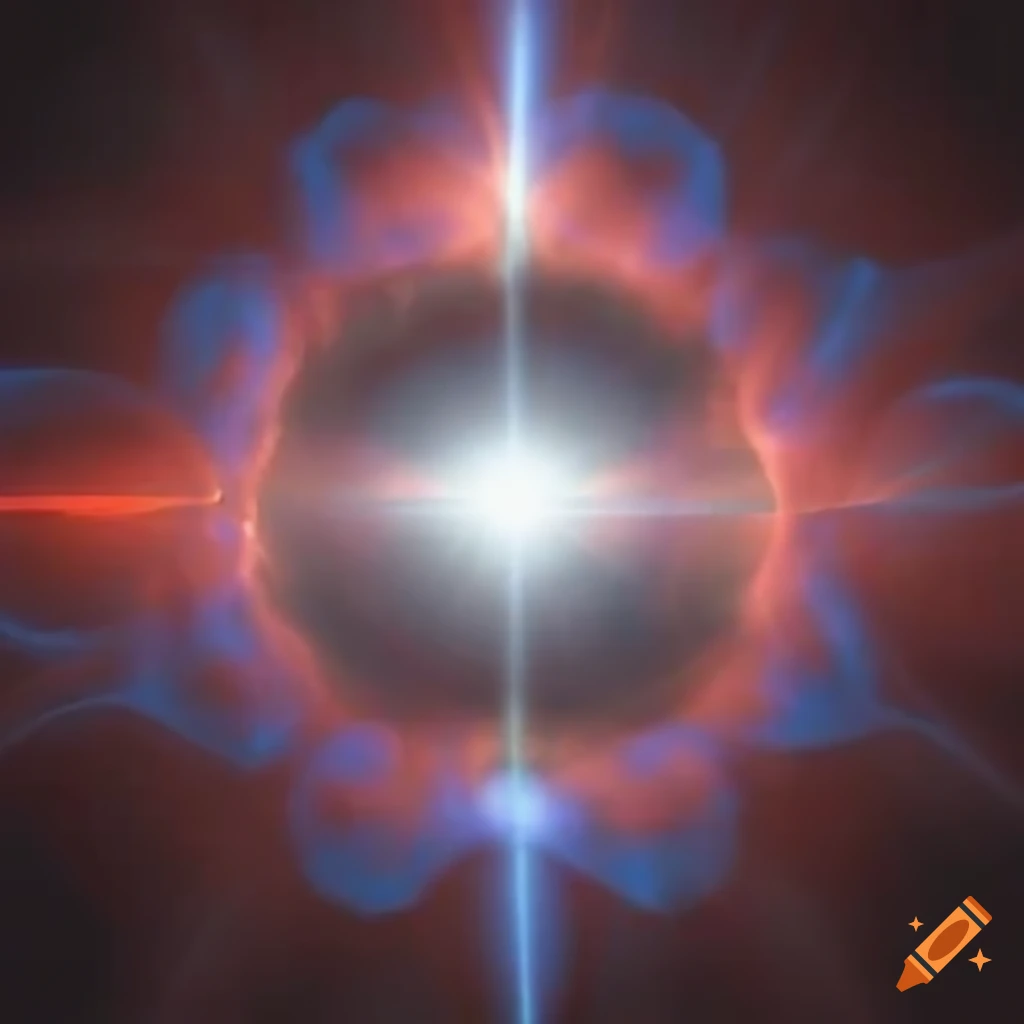 Quantum physics and technology concept with advanced lighting effects ...