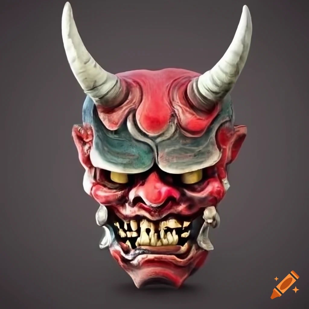 Oni mask on Craiyon