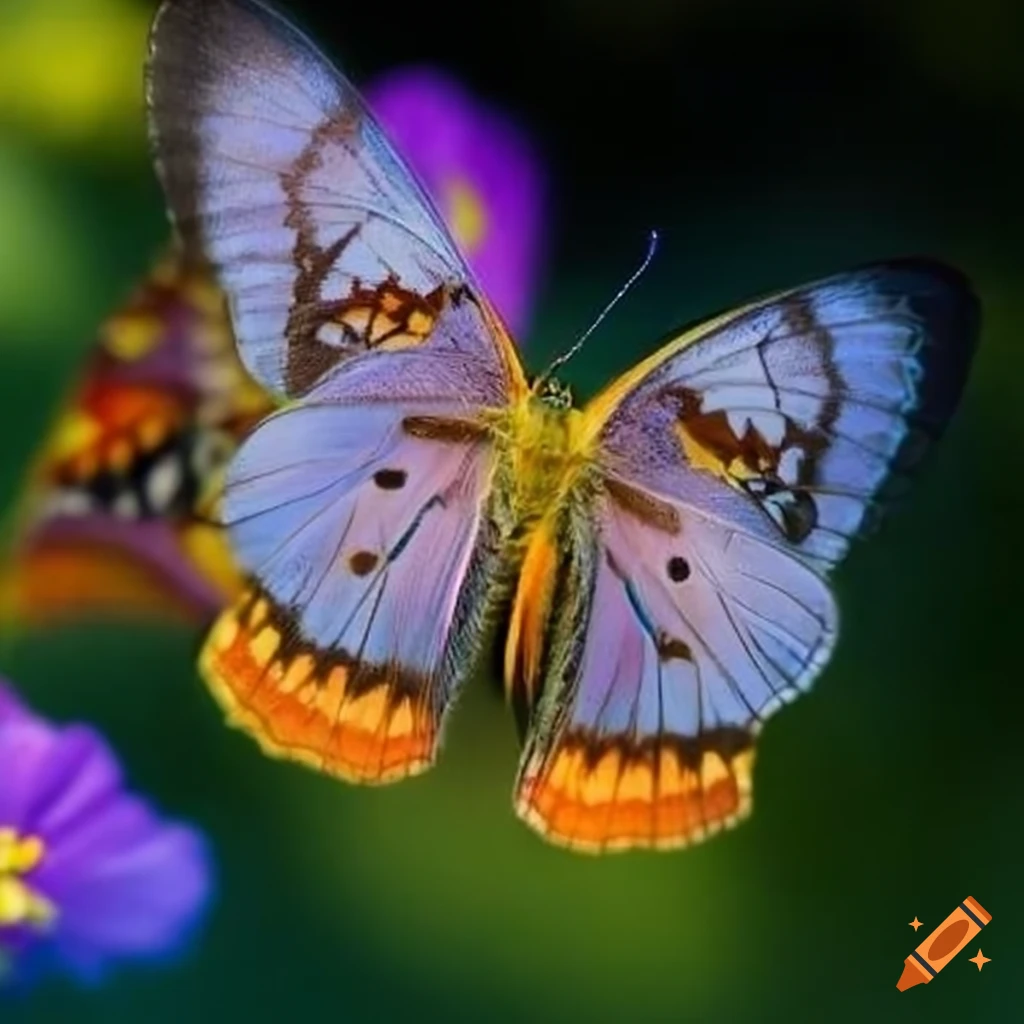 Name "Aurely" surrounded by flowers and butterflies on Craiyon