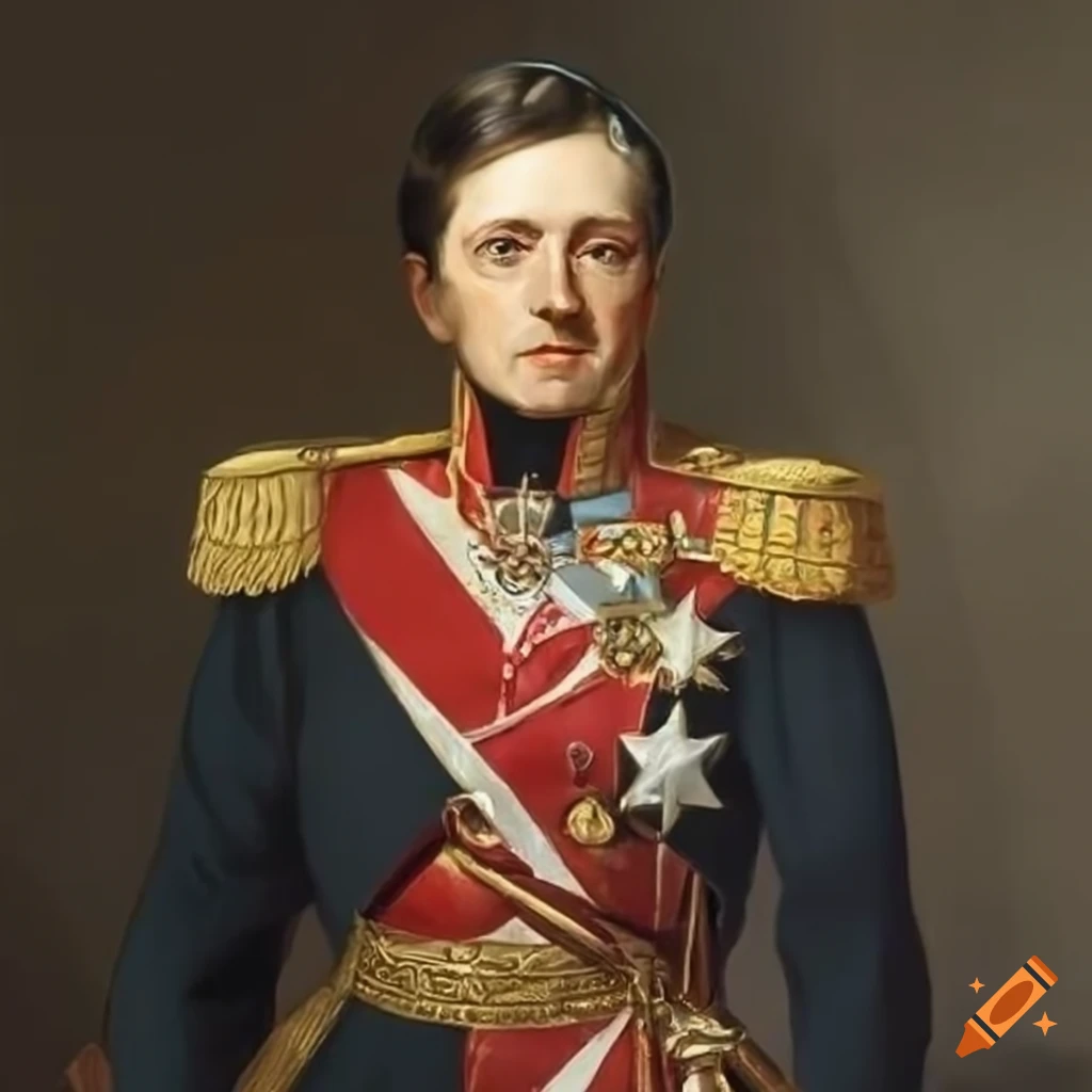 Intricately painted portrait of a Lt. Colonel in Hyperion Empire ...