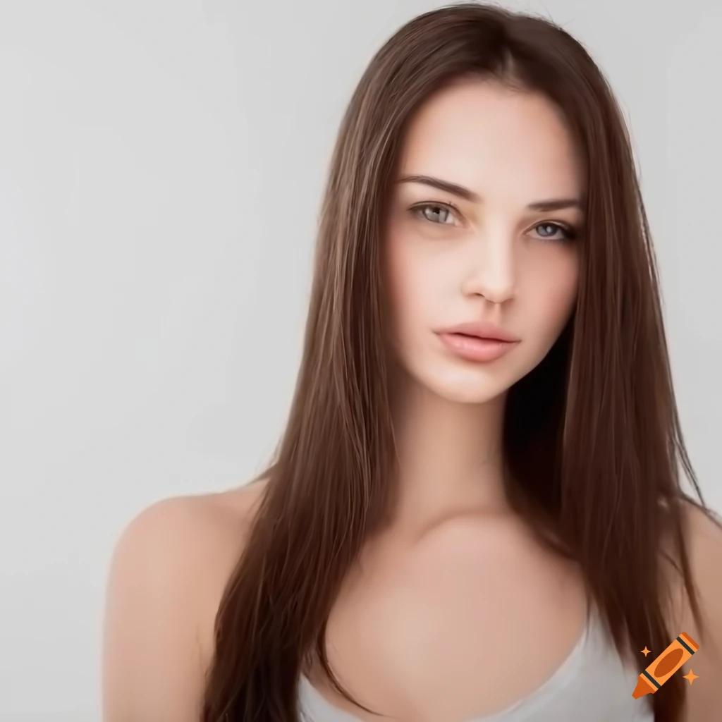 Beautiful 26 Year Old Woman With Dark Brown Hair And Brown Eyes On
