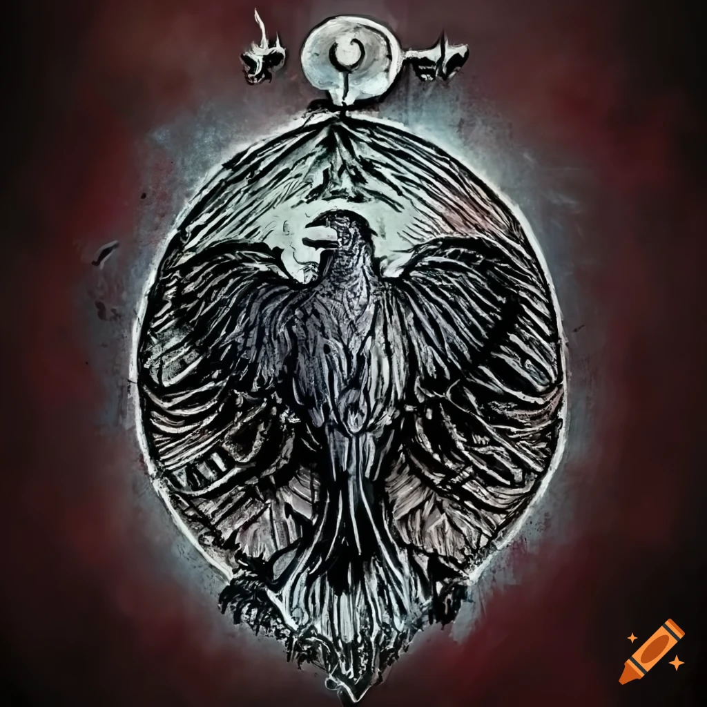 Raven sigil on Craiyon