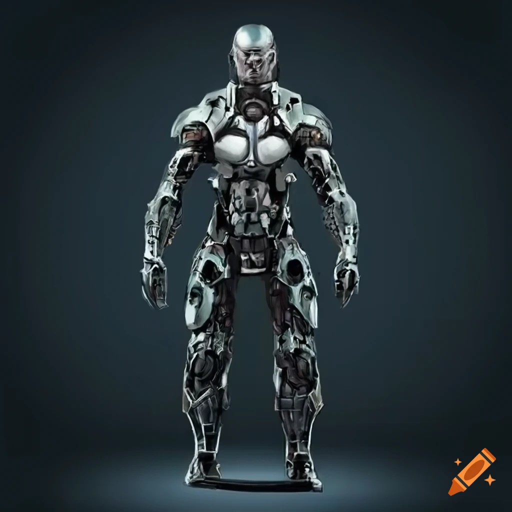 Cyborg supersoldier human on Craiyon