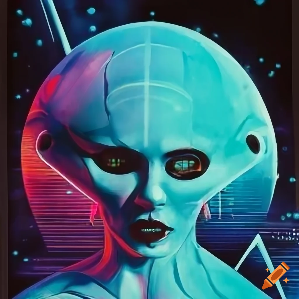 1930s sci-fi magazine cover depicting 'city of alien abduction' with ...