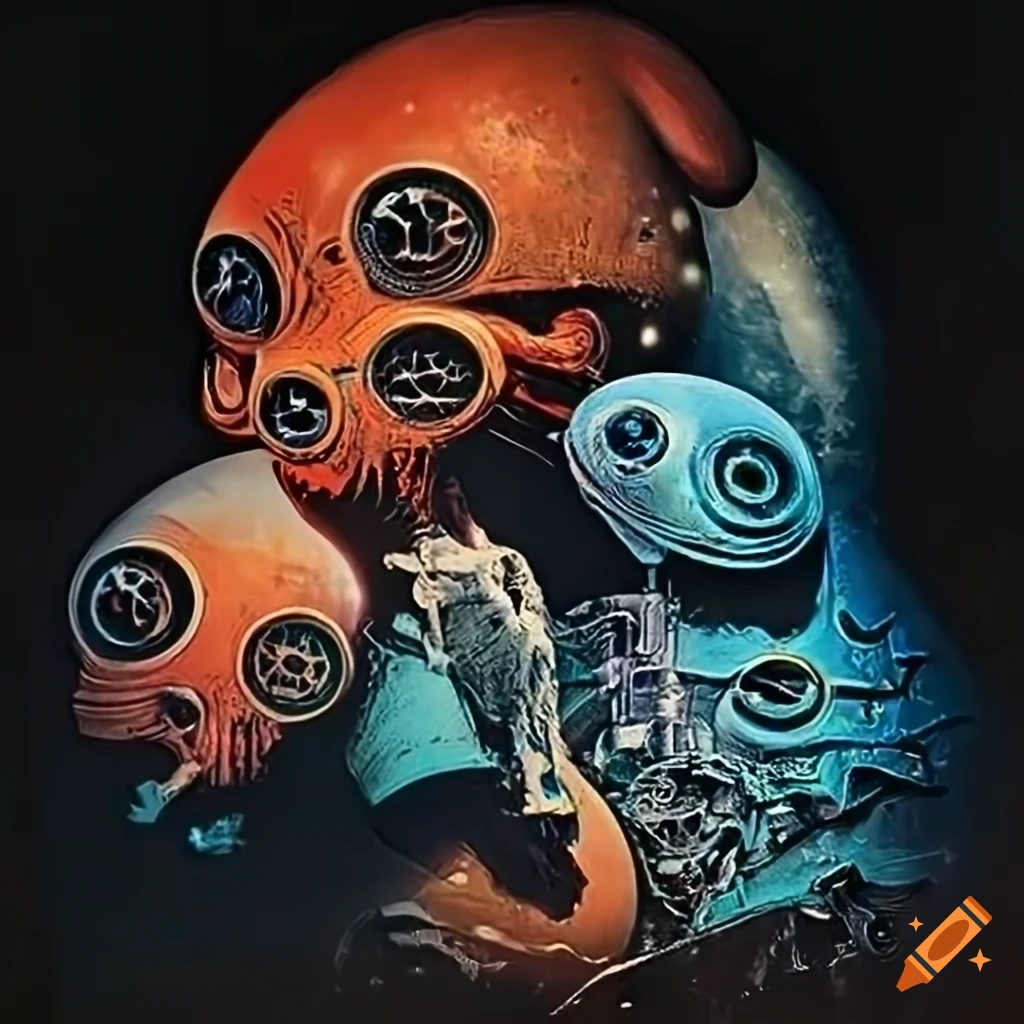 1963 BBC movie poster: Group of strange alien creatures in sci-fi ...