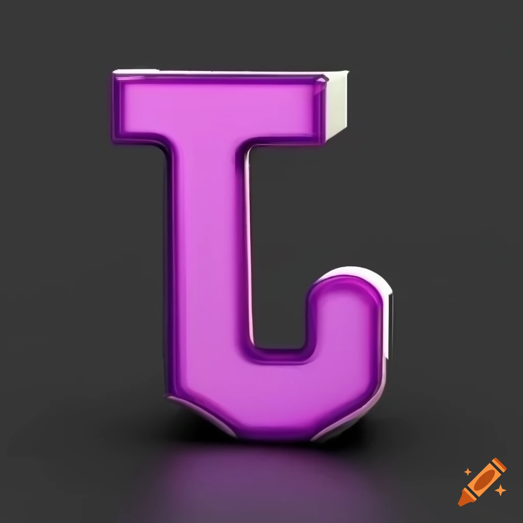 Princess fancy style letter t in 3d render on Craiyon