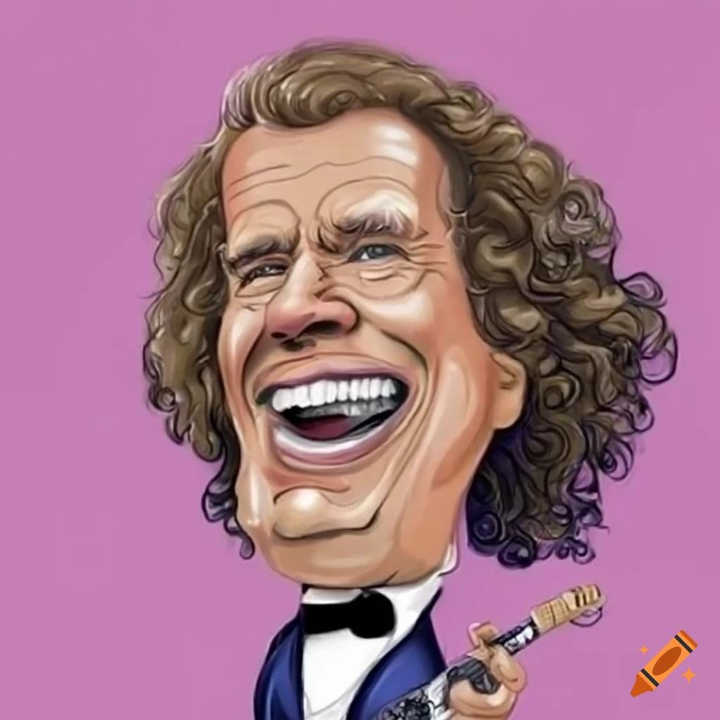 Caricature of andre rieu on Craiyon