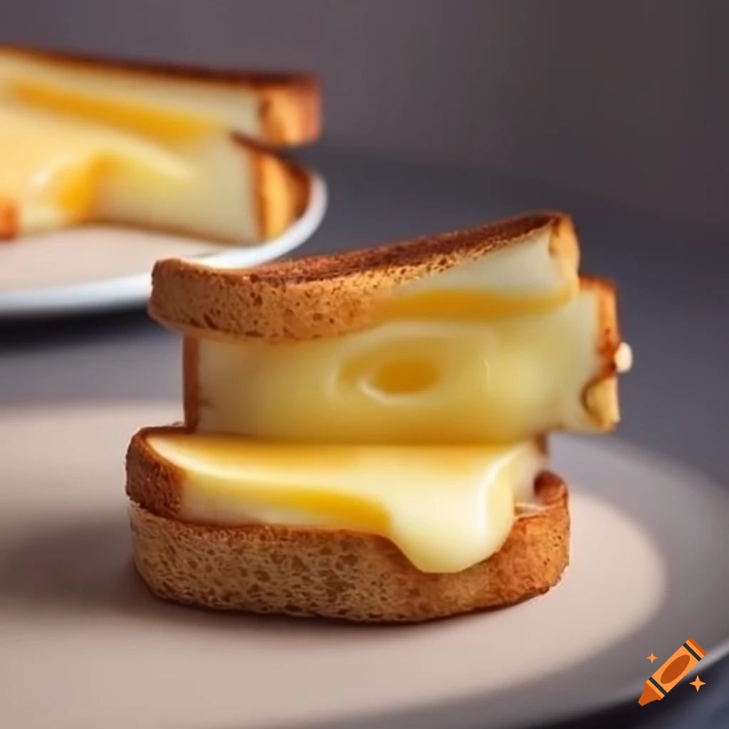 Melting cheese toastie on Craiyon