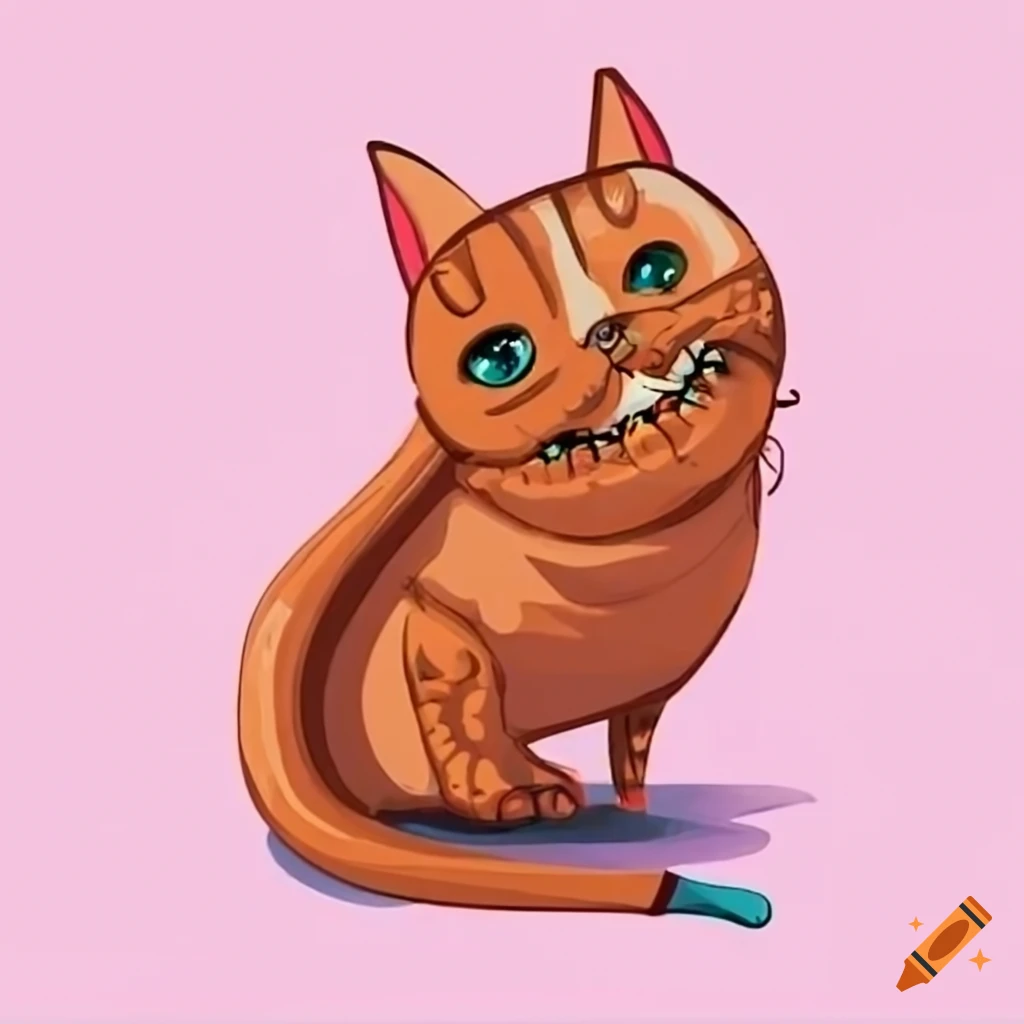 Sausage cat on Craiyon