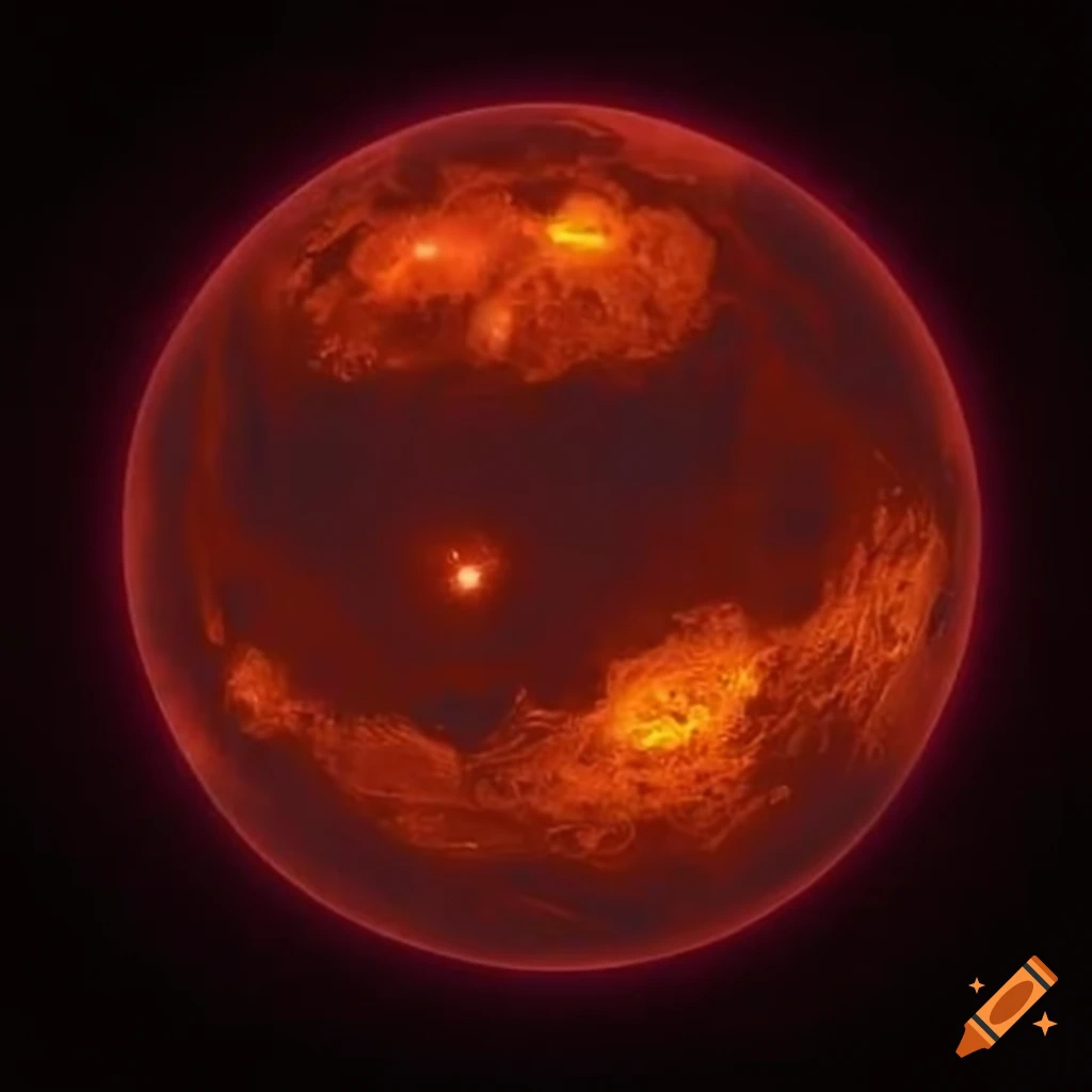 Red planet on Craiyon