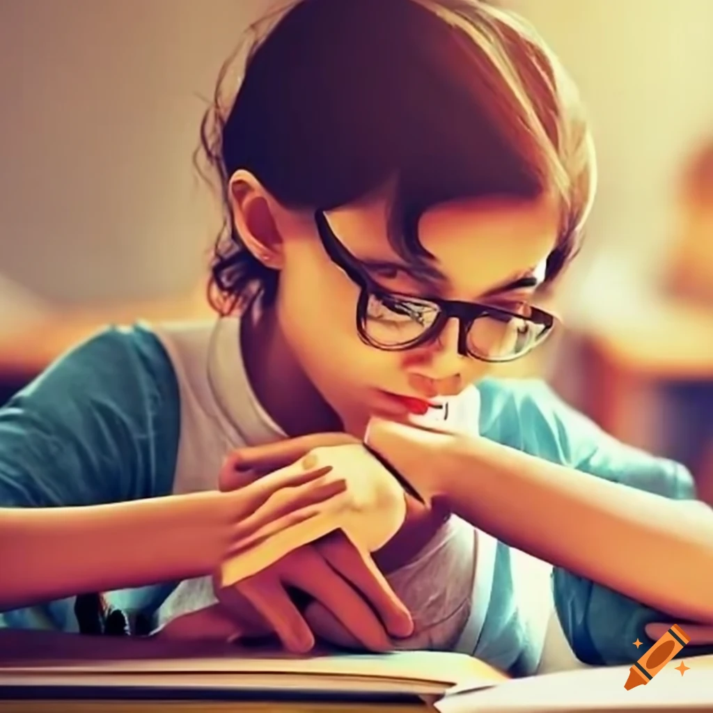 10th class student exam on Craiyon