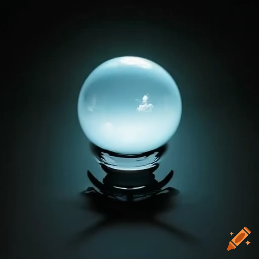 Crystal ball with a cab inside on Craiyon