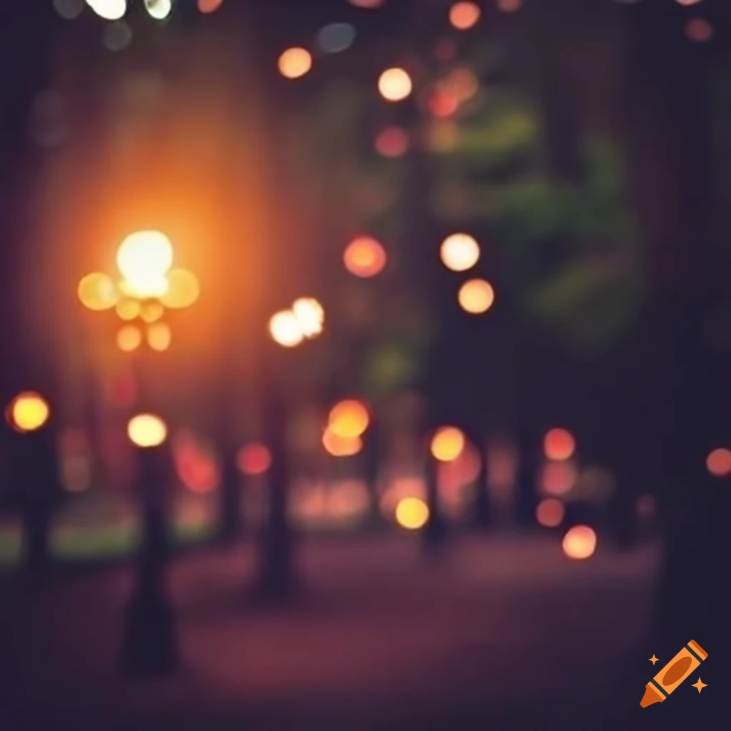 Park photo with bokeh effect on Craiyon