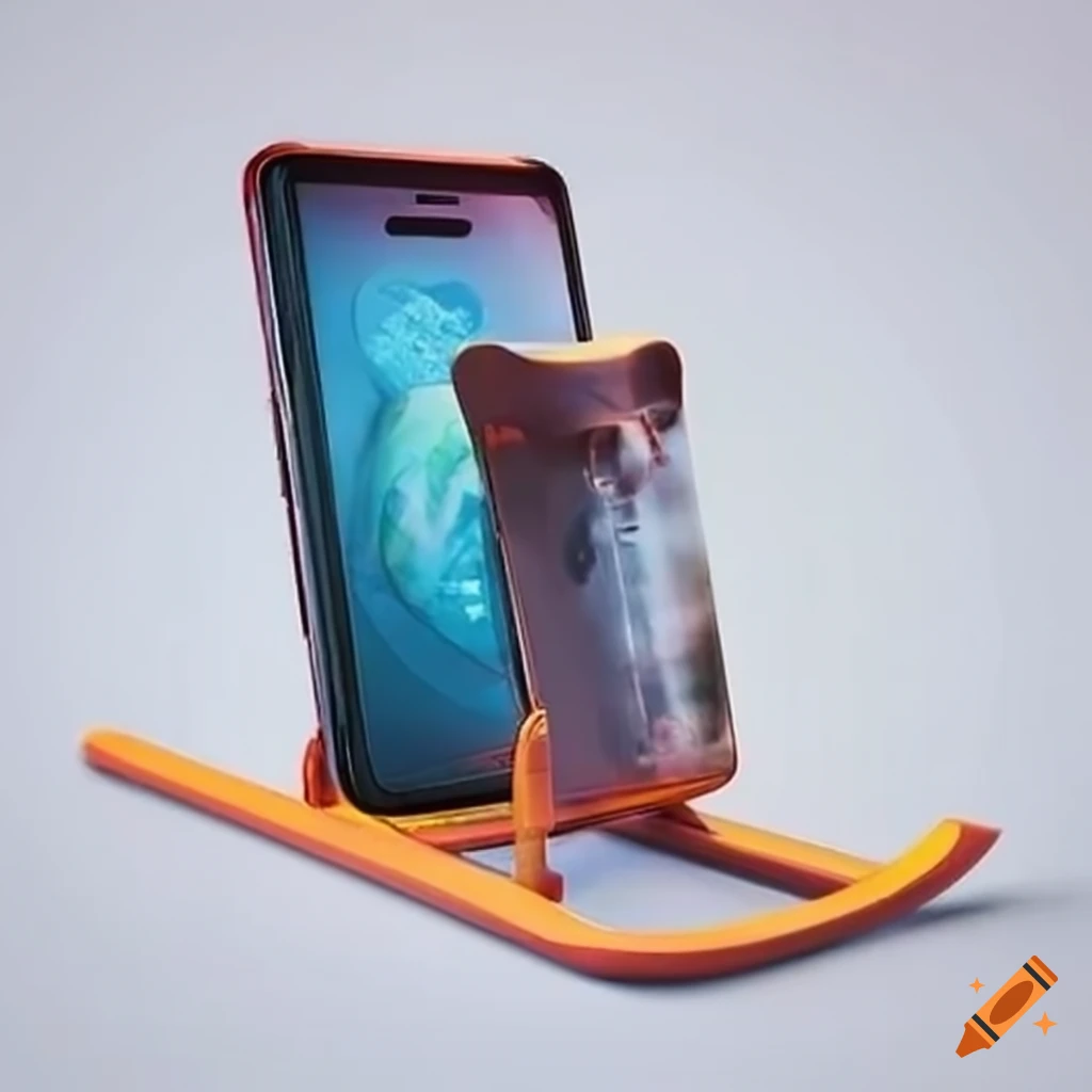 Sled phone on Craiyon