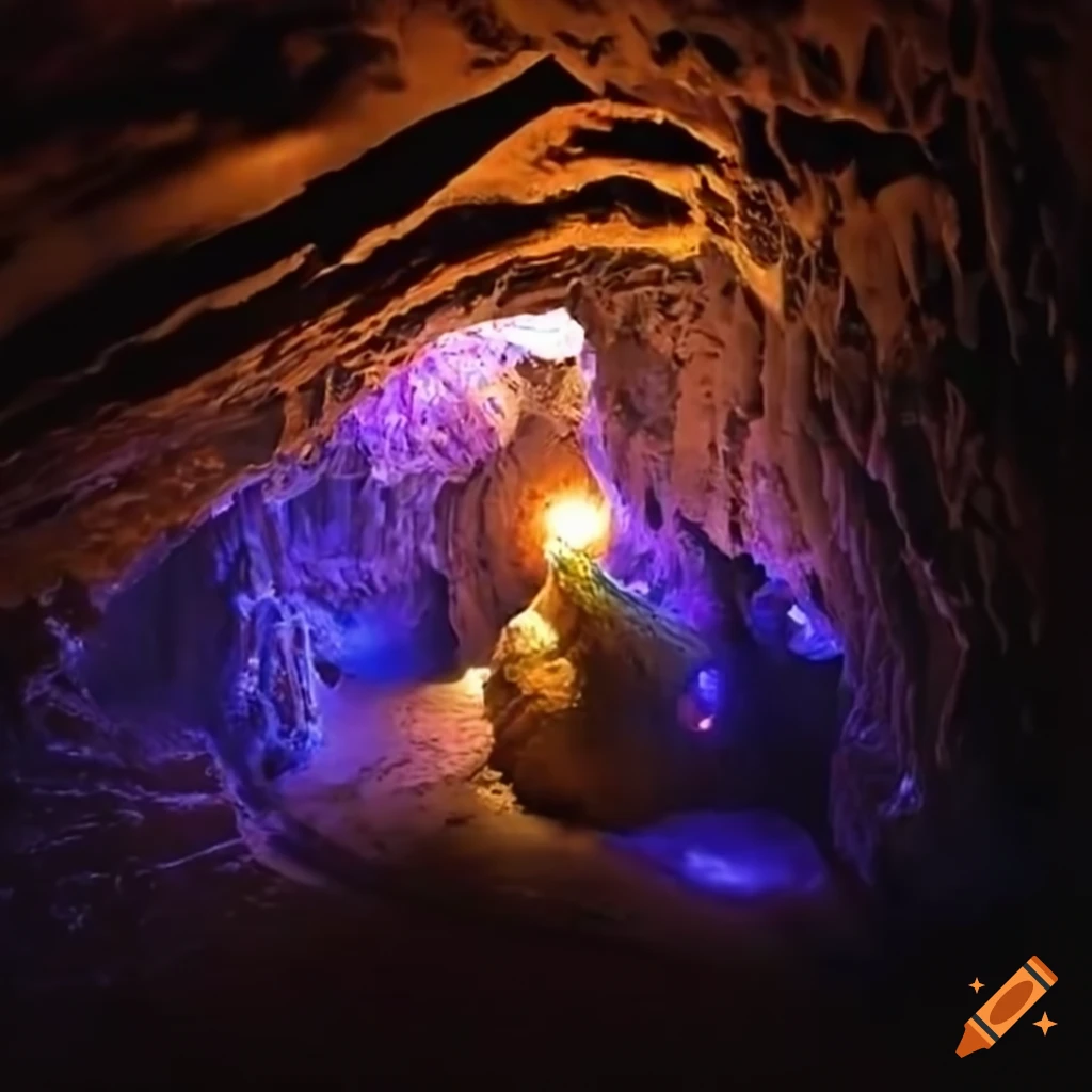 Future gem cave mine on Craiyon