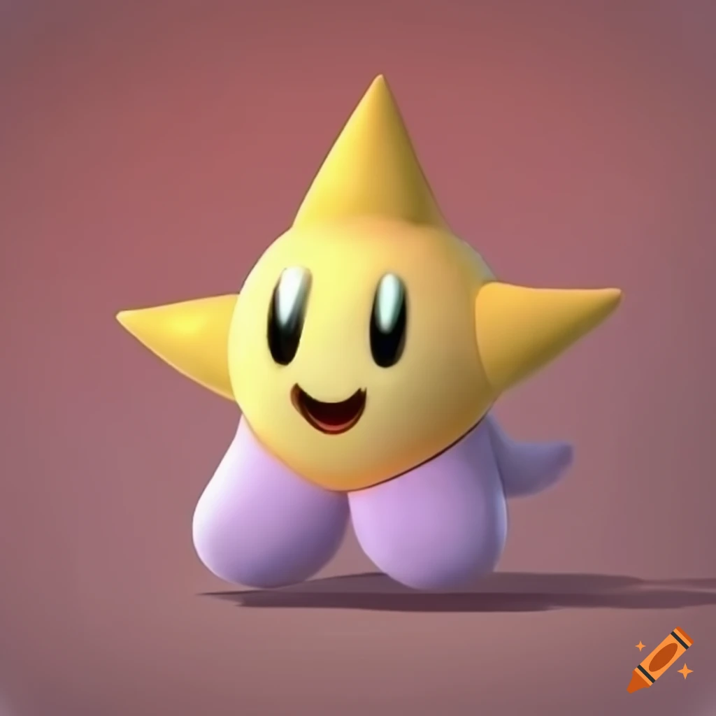Starlow character from super mario on Craiyon