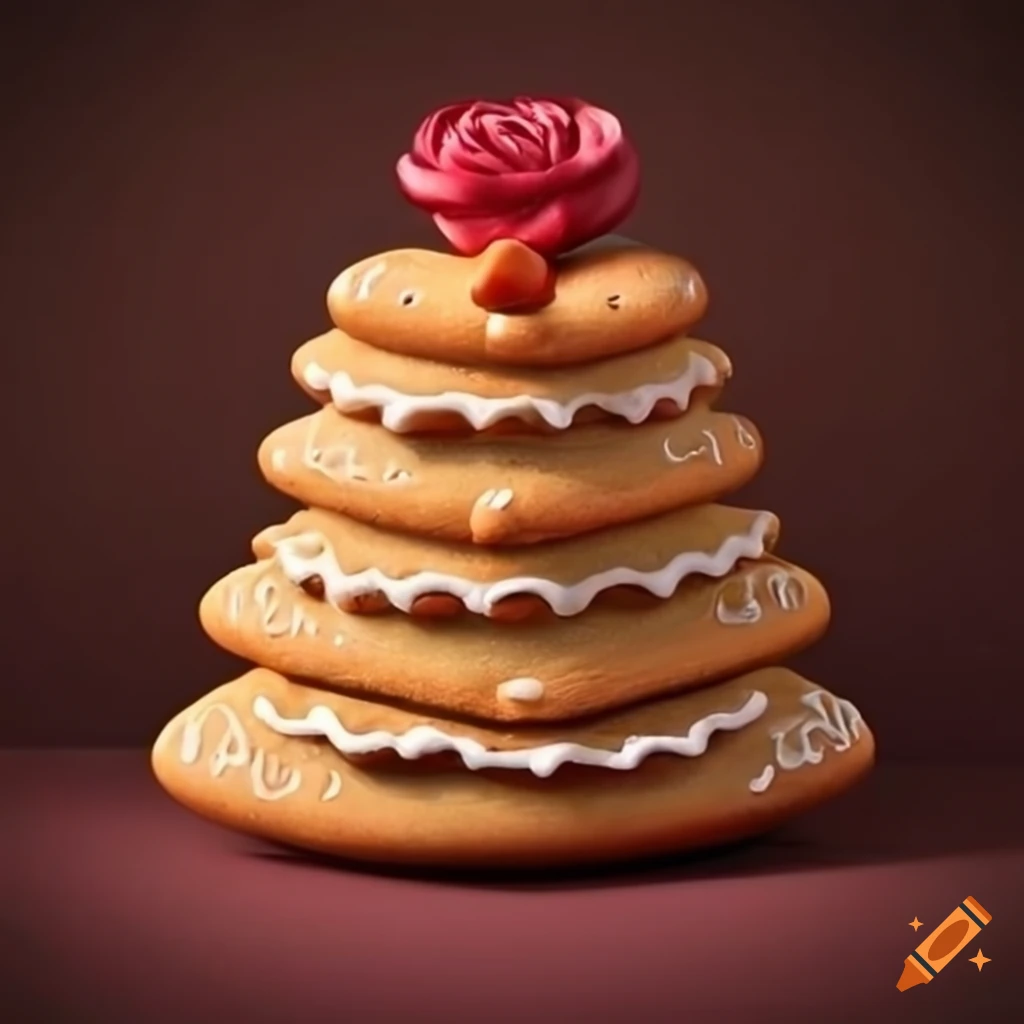 Realistic gingerbread flowers on Craiyon