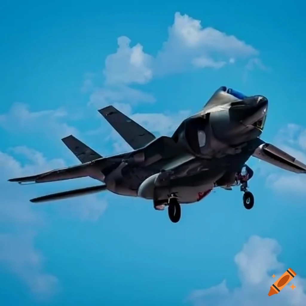 American ngad fighter jet in flight on Craiyon