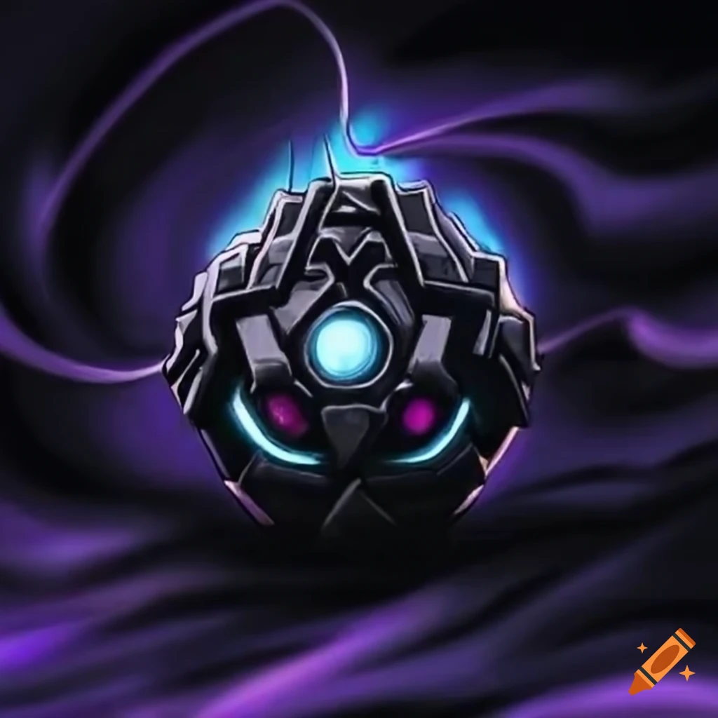 Yugioh black orb with eyes on Craiyon
