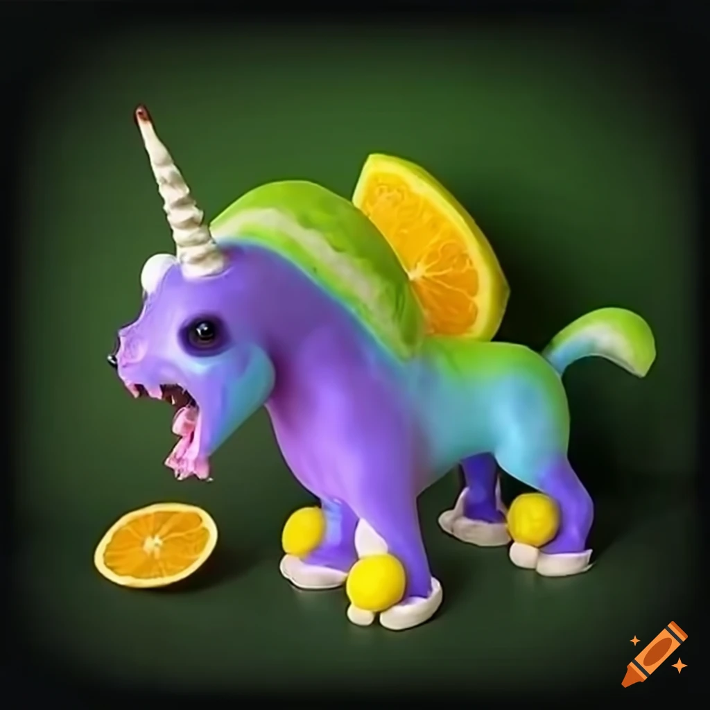 Mythical creatures and mutant omega mart lemon fruit monster in the ...