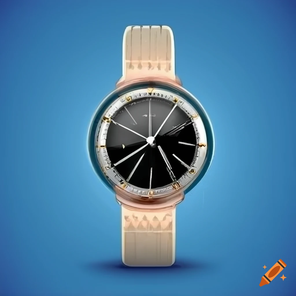 Illustration of a watch on Craiyon