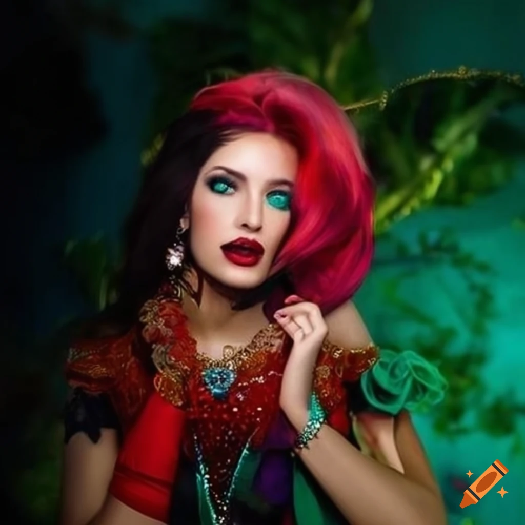 Fantasy art of a beautiful girl in an exotic locale on Craiyon