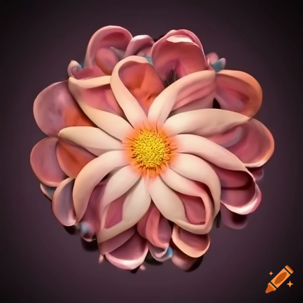 Teeth flower art on Craiyon