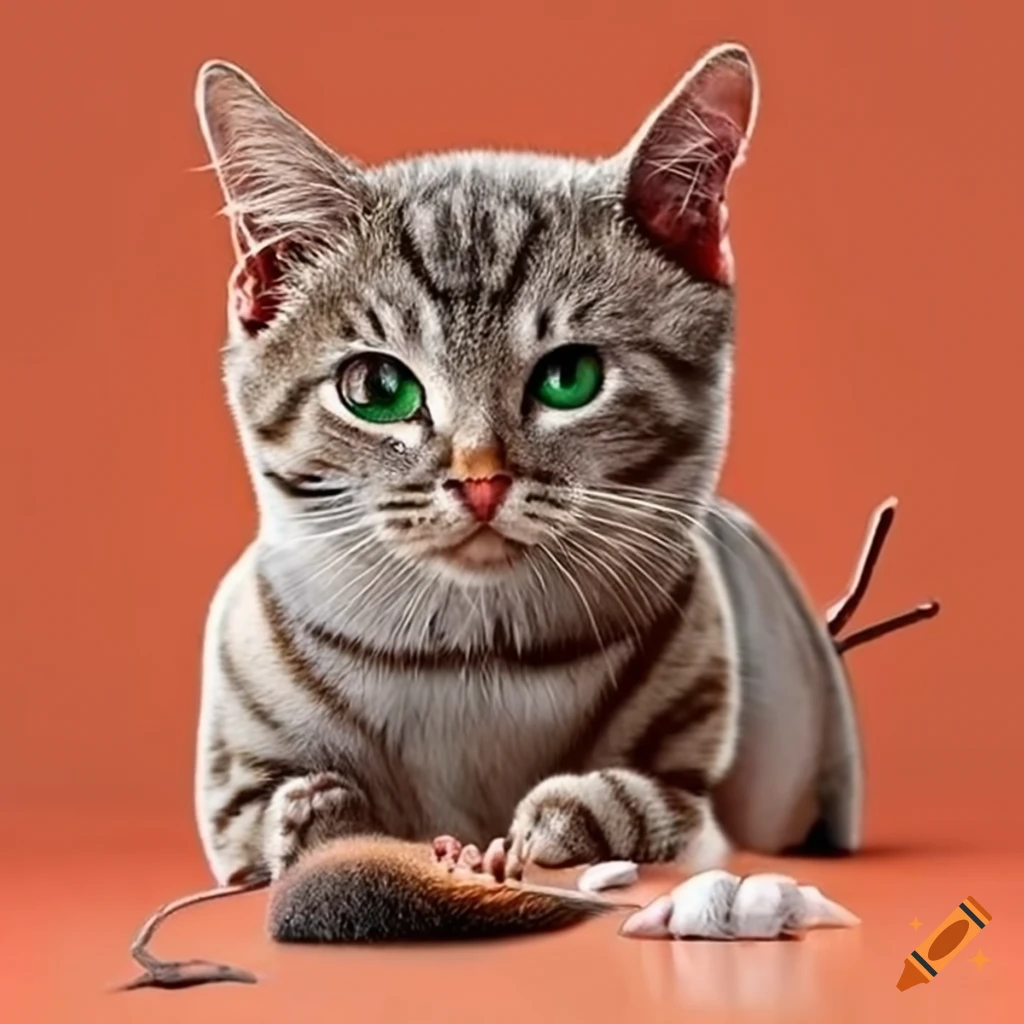 Cat and mouse on Craiyon