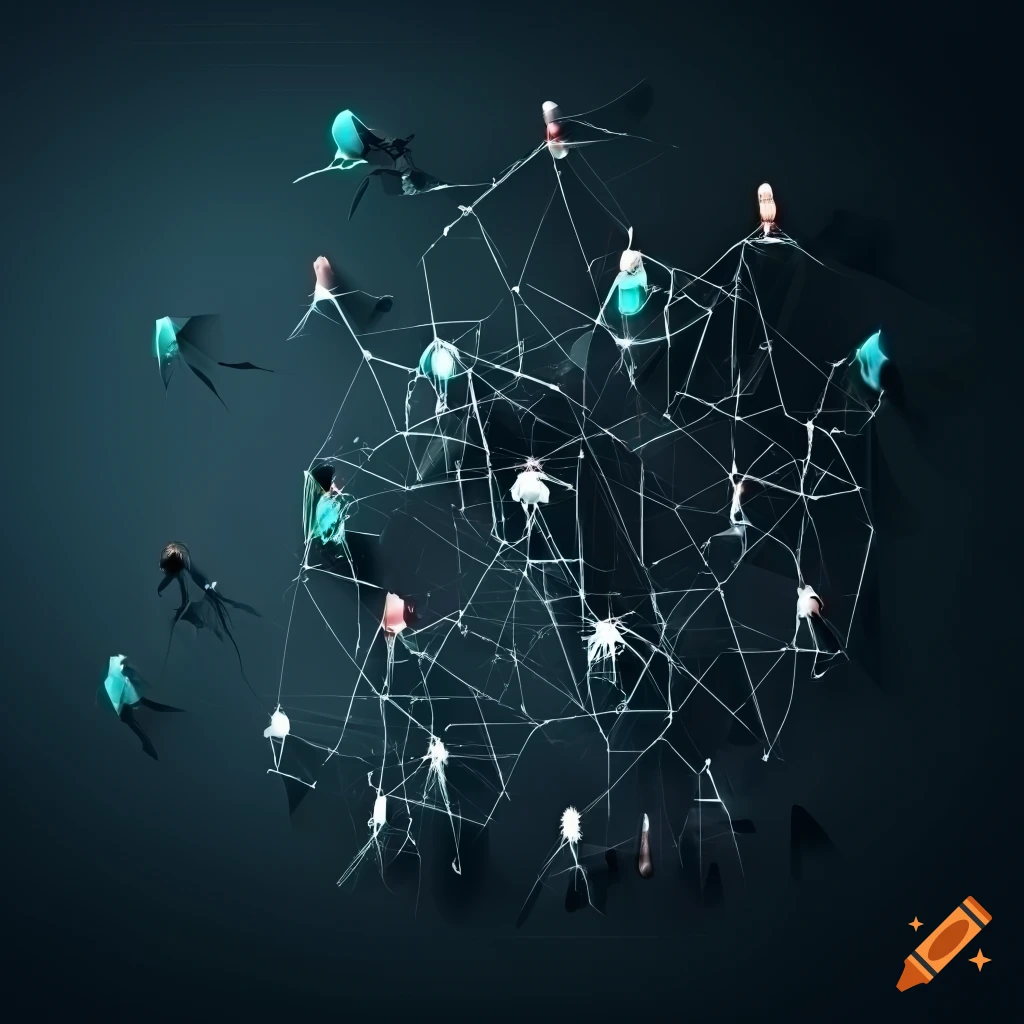 High resolution graphic display of an organization's network of people ...