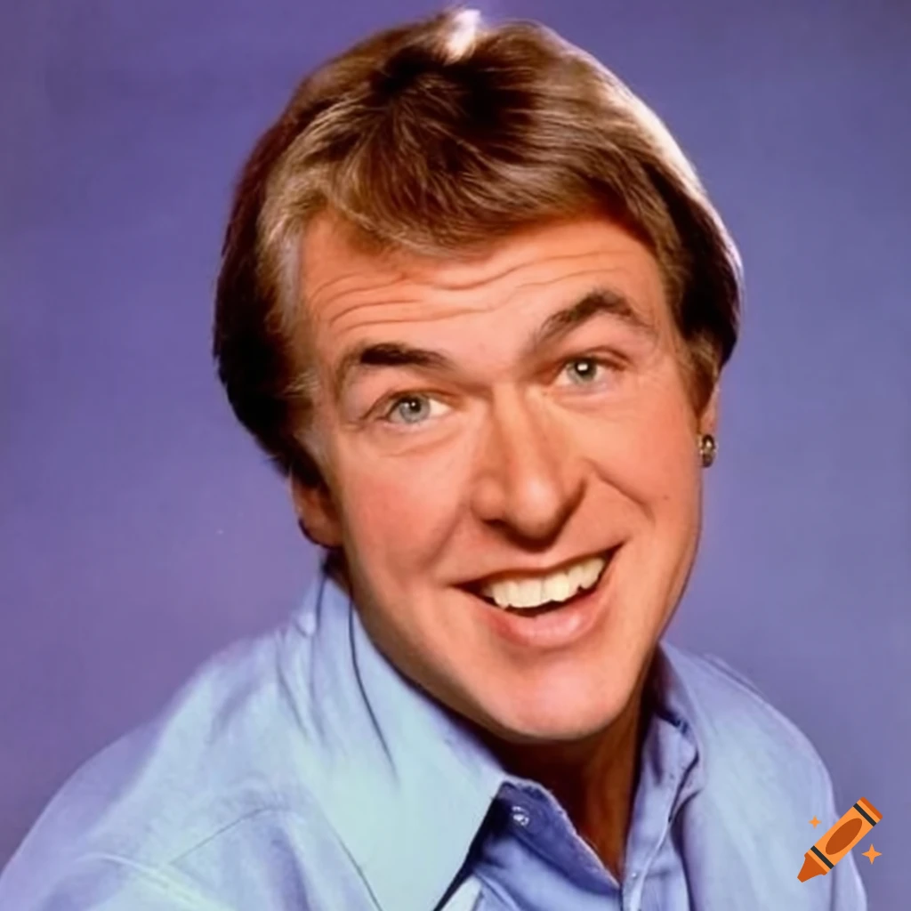 Highly detailed colorful headshot of a 1980's comedian on Craiyon