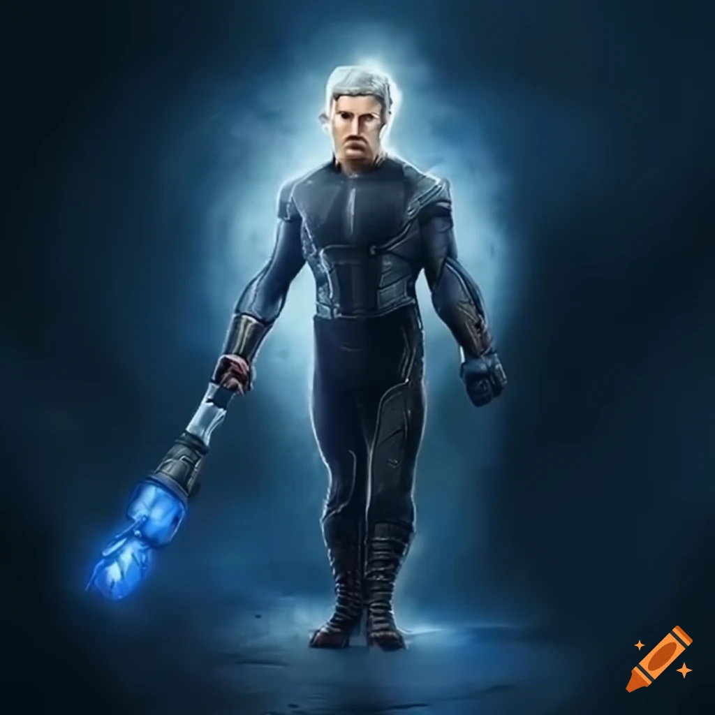 Mcu quicksilver holding mjolnir on Craiyon