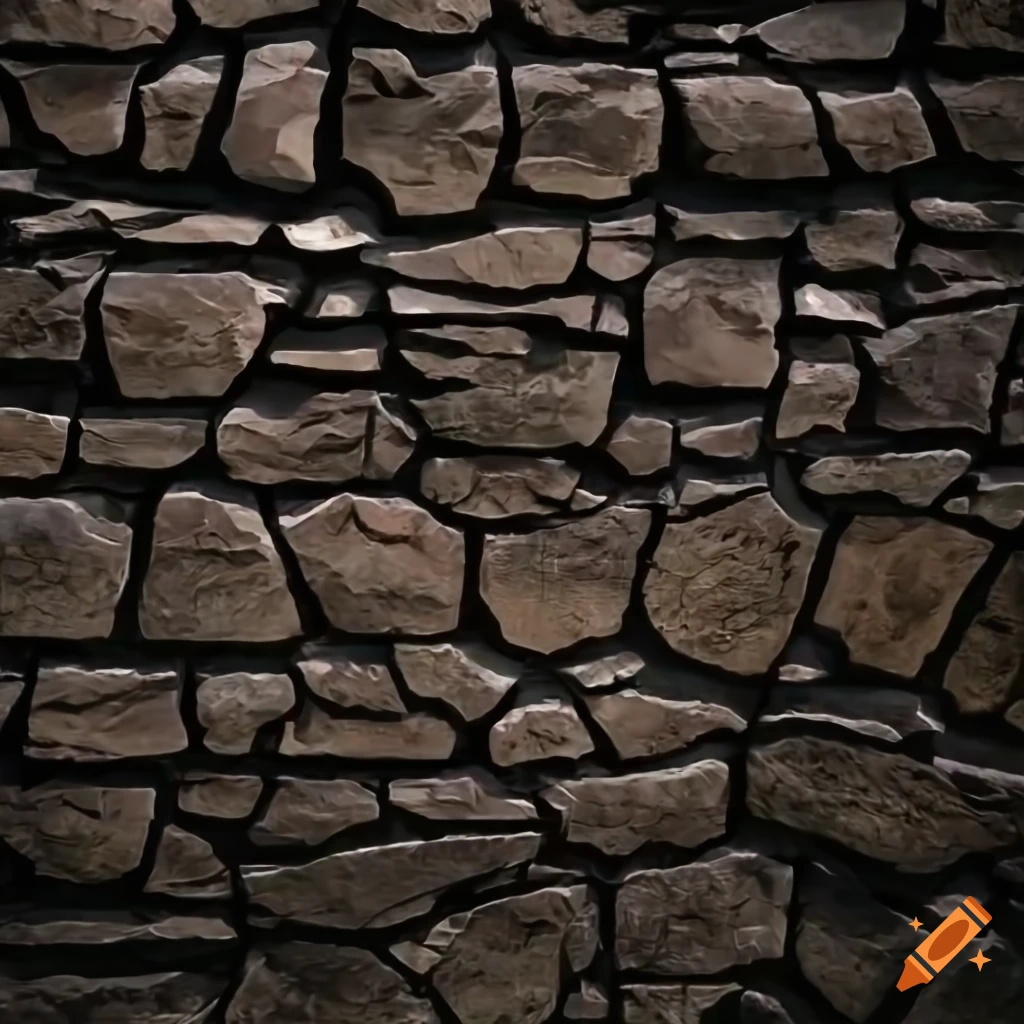 Cracked stone wall texture background on Craiyon