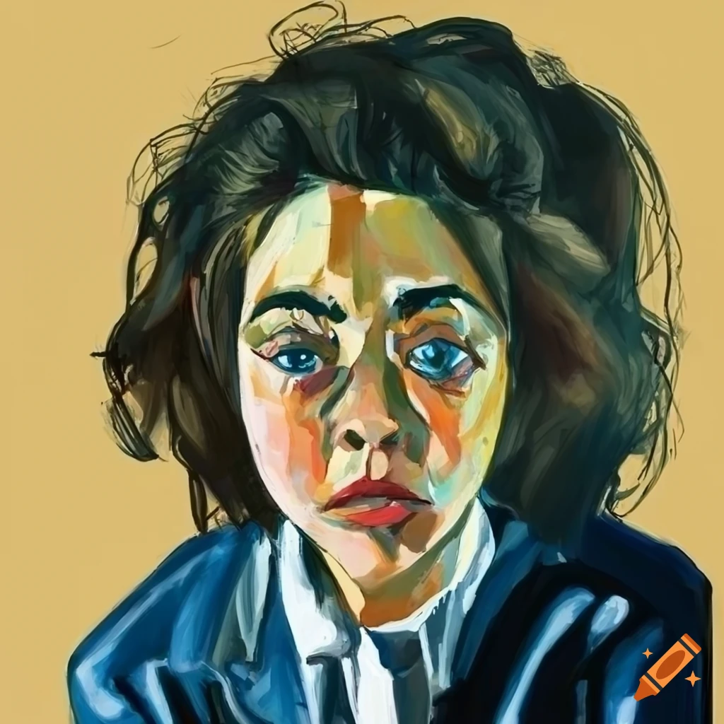 Series of portraits in the style of alice neel on Craiyon