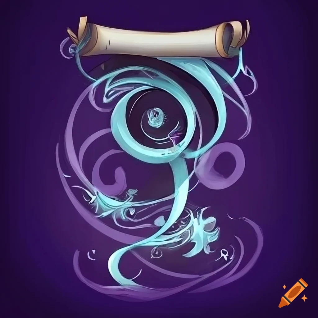 White spell scroll filled with health in fantasy art style on Craiyon