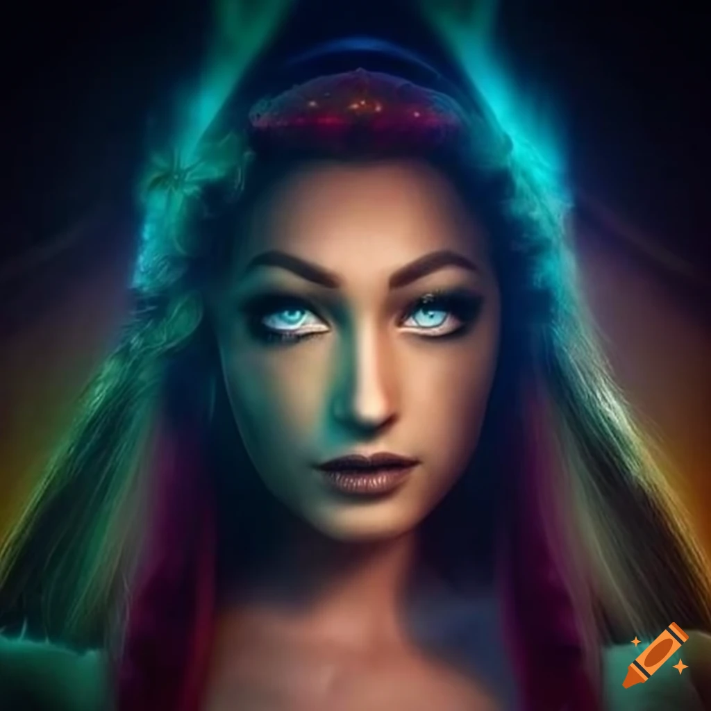 Fantasy art of a beautiful girl in an exotic locale on Craiyon