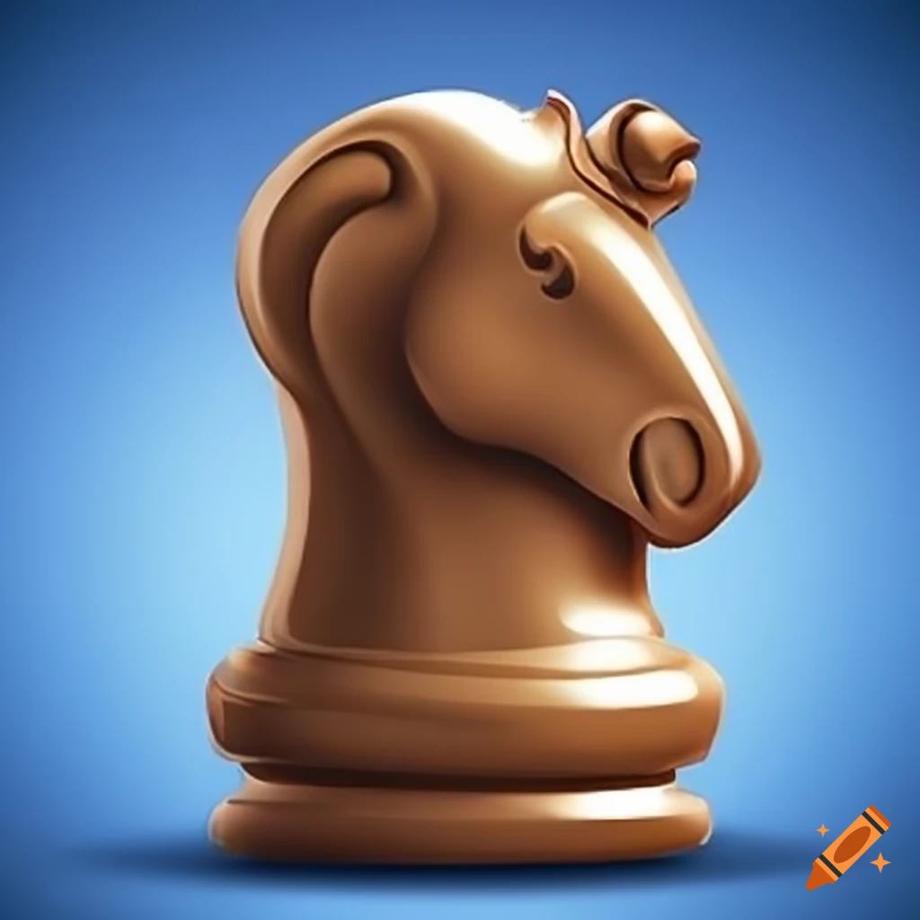 Chess knight in a logic game with a number 100 in a mobile app on Craiyon